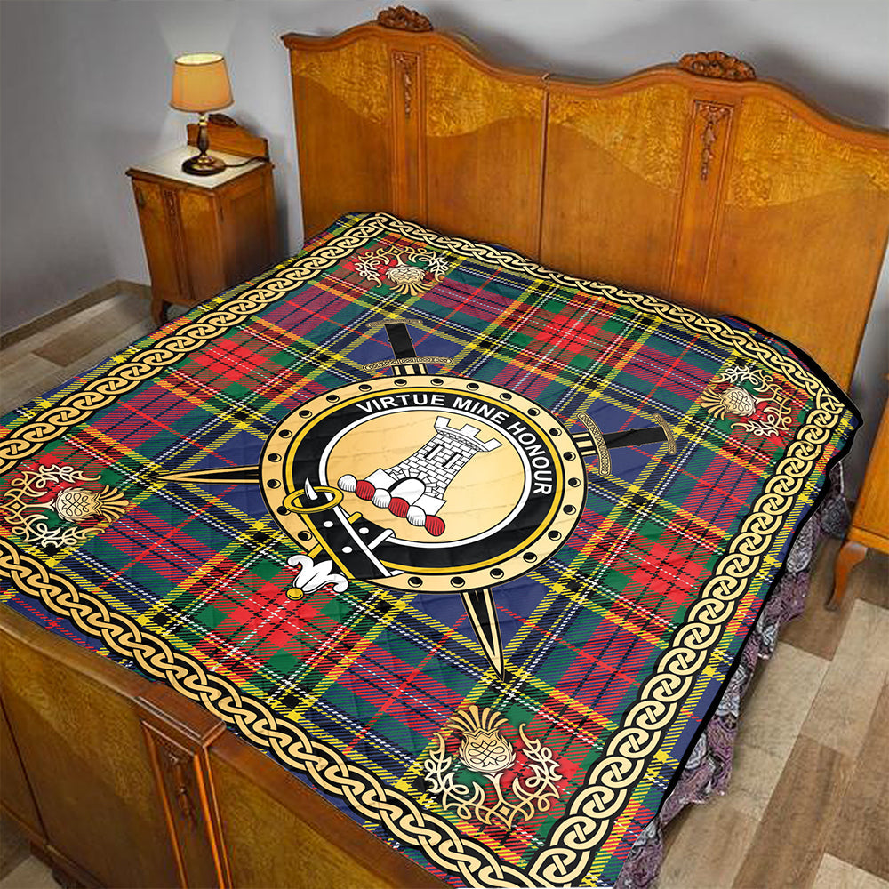 Beaton Modern Clan Badge Tartan Premium Quilt Celtic Shield ...