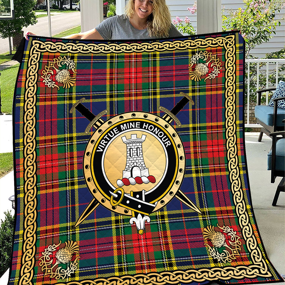 Beaton Modern Clan Badge Tartan Premium Quilt Celtic Shield ...