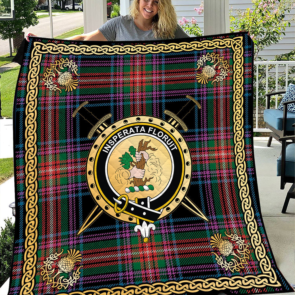 Braveheart Warrior (Watson #2) Ancient Clan Badge Tartan Premium Quilt Celtic Shield ...