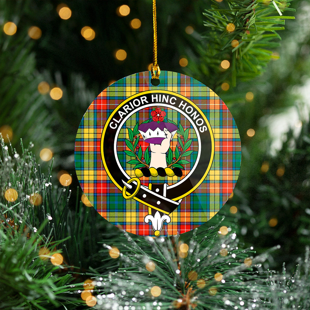 Buchanan Ancient Clan Badge Tartan Plastic Christmas Ornaments ...