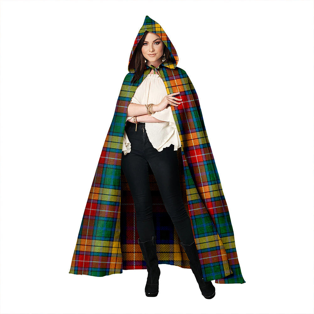 Buchanan Ancient Clan Badge Tartan Hooded Cloak | Celticprime.com ...