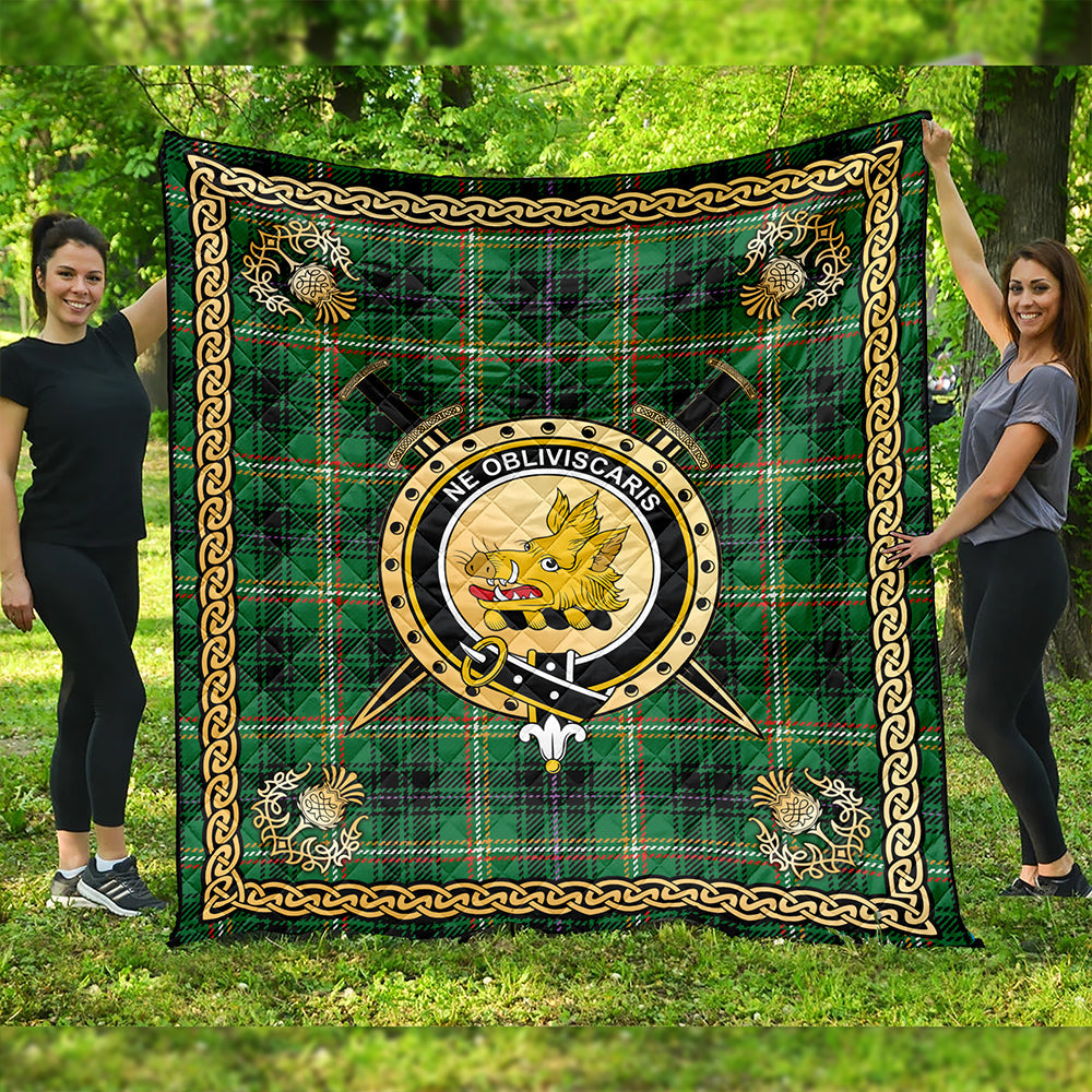 Campbell Marquis of Lorne Ancient 2 Clan Badge Tartan Premium Quilt Celtic Shield | Celticprime ...