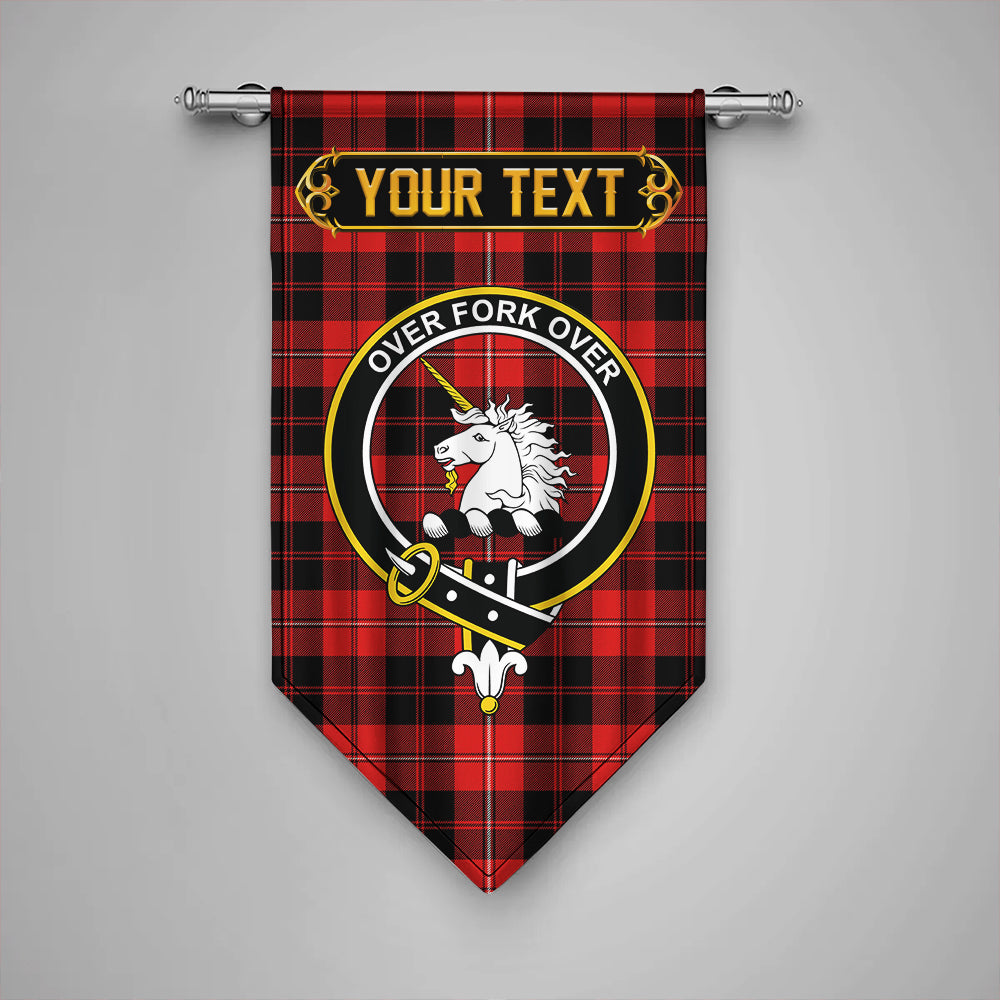 Cunningham Modern Clan Badge Tartan Gonfalon Personalize | Celticprime ...