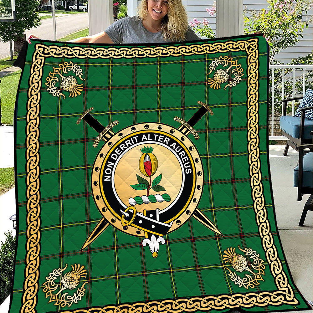 Don (Tribe of Mar) Clan Badge Tartan Premium Quilt Celtic Shield ...