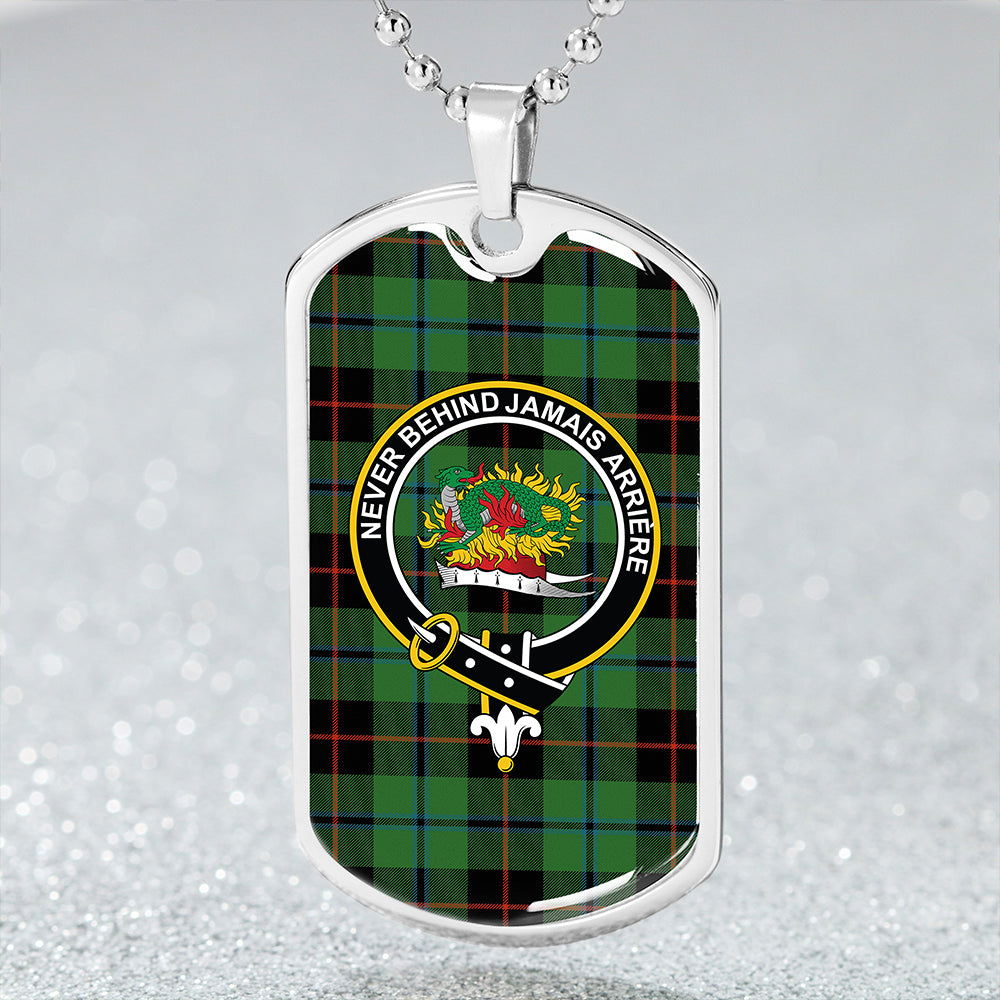 Douglas Black Ancient Clan Badge Classic Tartan Dog Tag Necklace ...