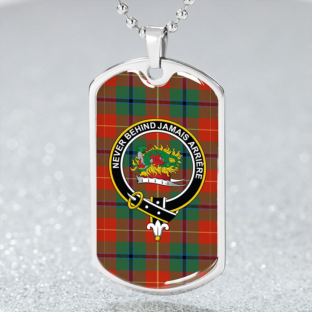Douglas of Roxburgh Ancient Clan Badge Classic Tartan Dog Tag Necklace ...