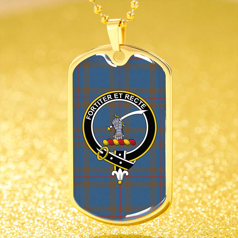 Elliot (Ellot) (Clans Originaux) Ancient Clan Badge Classic Tartan Dog ...