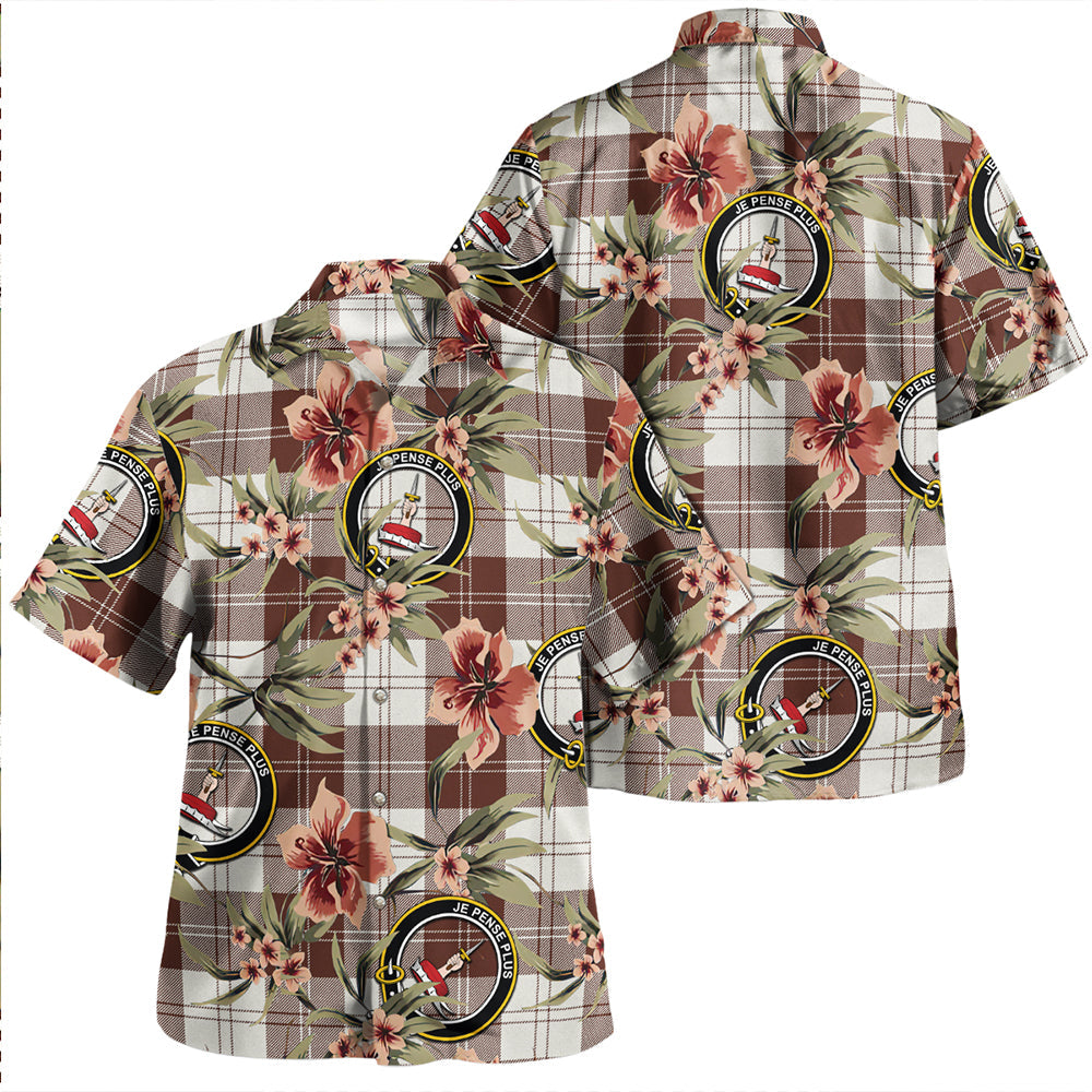 Erskine Green Clan Badge Tartan Aloha Hawaiian Shirt Tropical Old Style ...