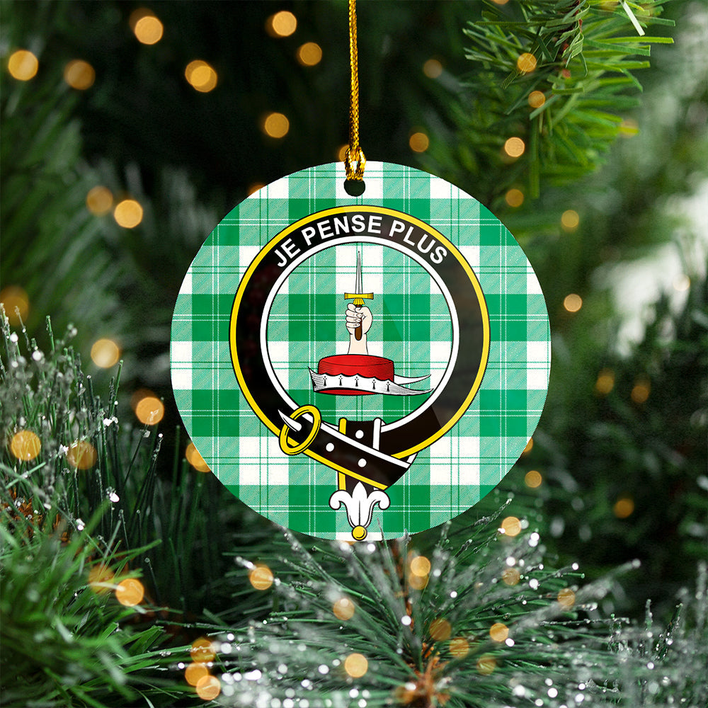 Erskine Purple Clan Badge Tartan Plastic Christmas Ornaments ...