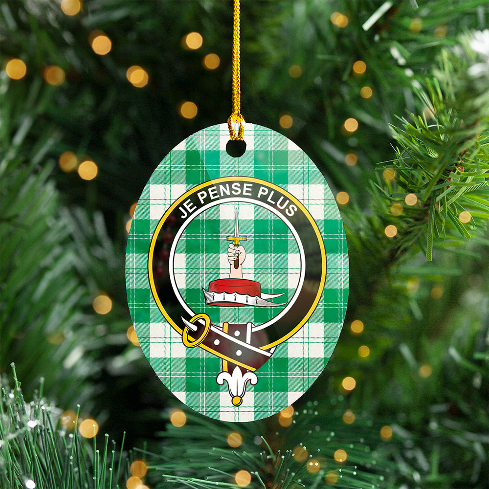 Erskine Purple Clan Badge Tartan Plastic Christmas Ornaments ...