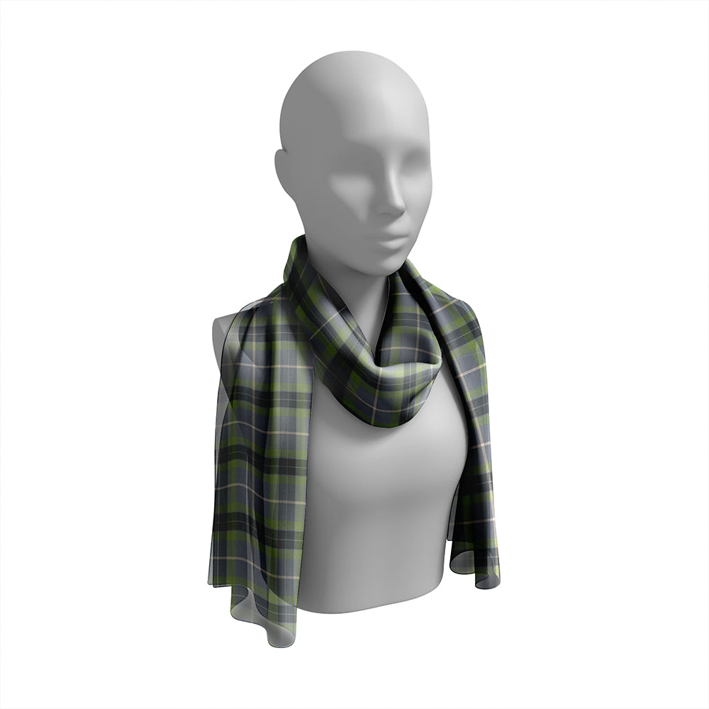 Fraser Green Weathered Tartan Classic Silk Habotai Long Scarf – celticprime