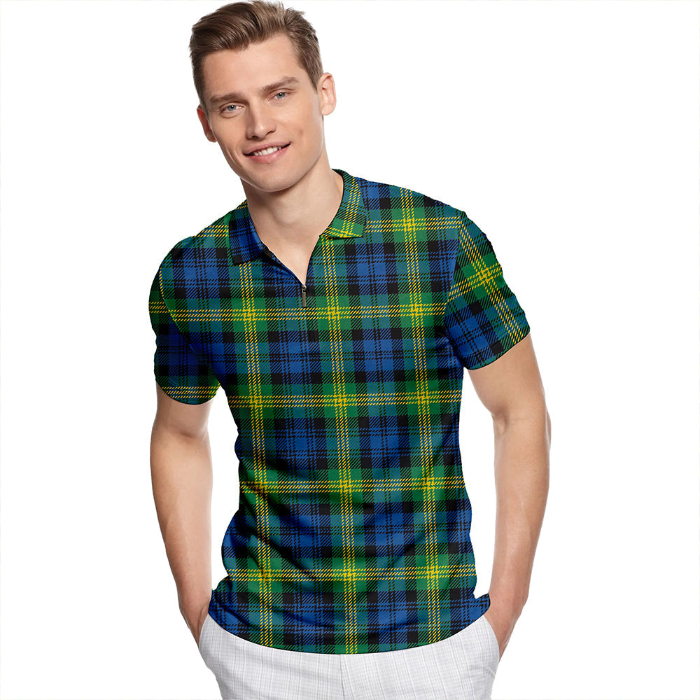 Gordon Old (Gordon 1842) Modern Tartan Classic Lapel Zip Short Sleeve ...