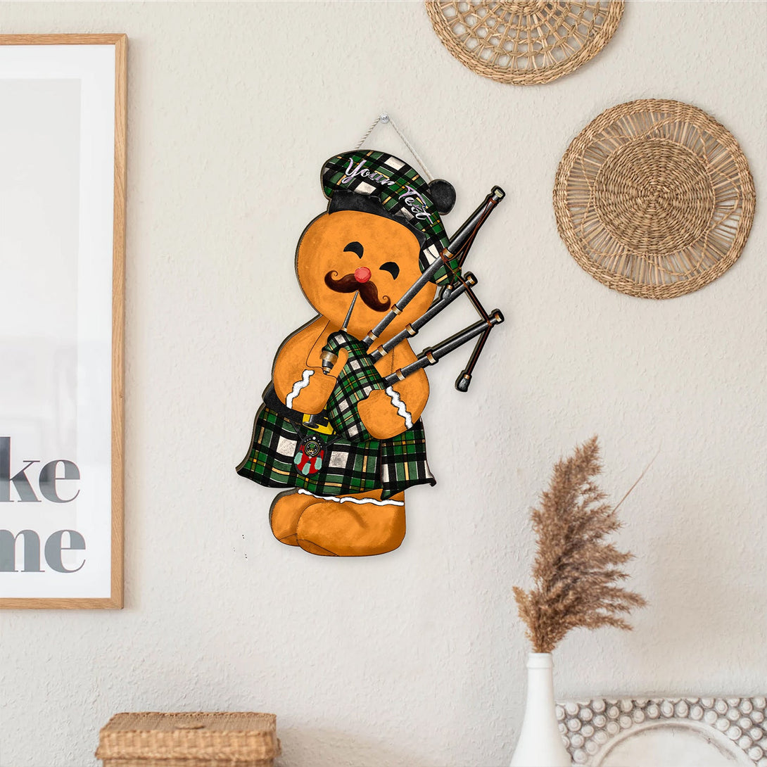 Hamilton of Brandon Ancient Crest Tartan Wooden Sign Gingerbread ...