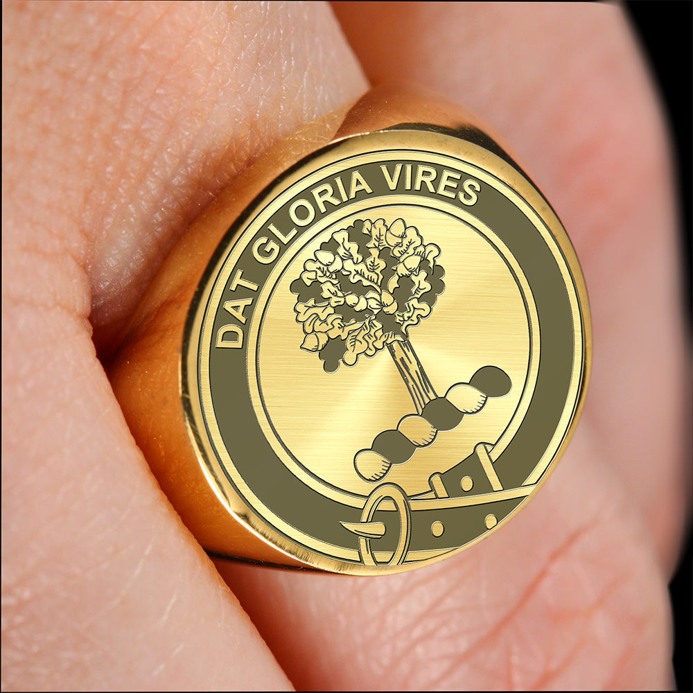 Hogg Clan Badge Engraved Signet Ring | Celticprime.com – celticprime