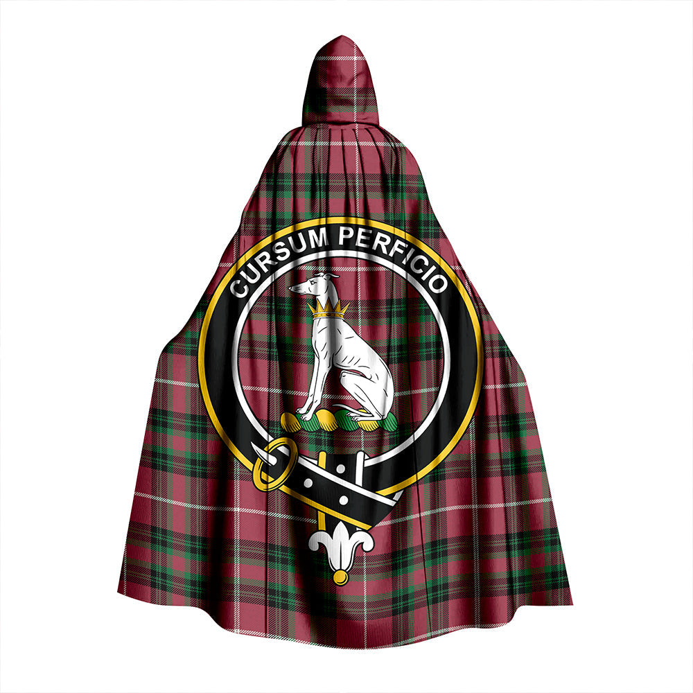 Hunter of Bute (Hunter Maroon) Ancient Clan Badge Tartan Hooded Cloak ...