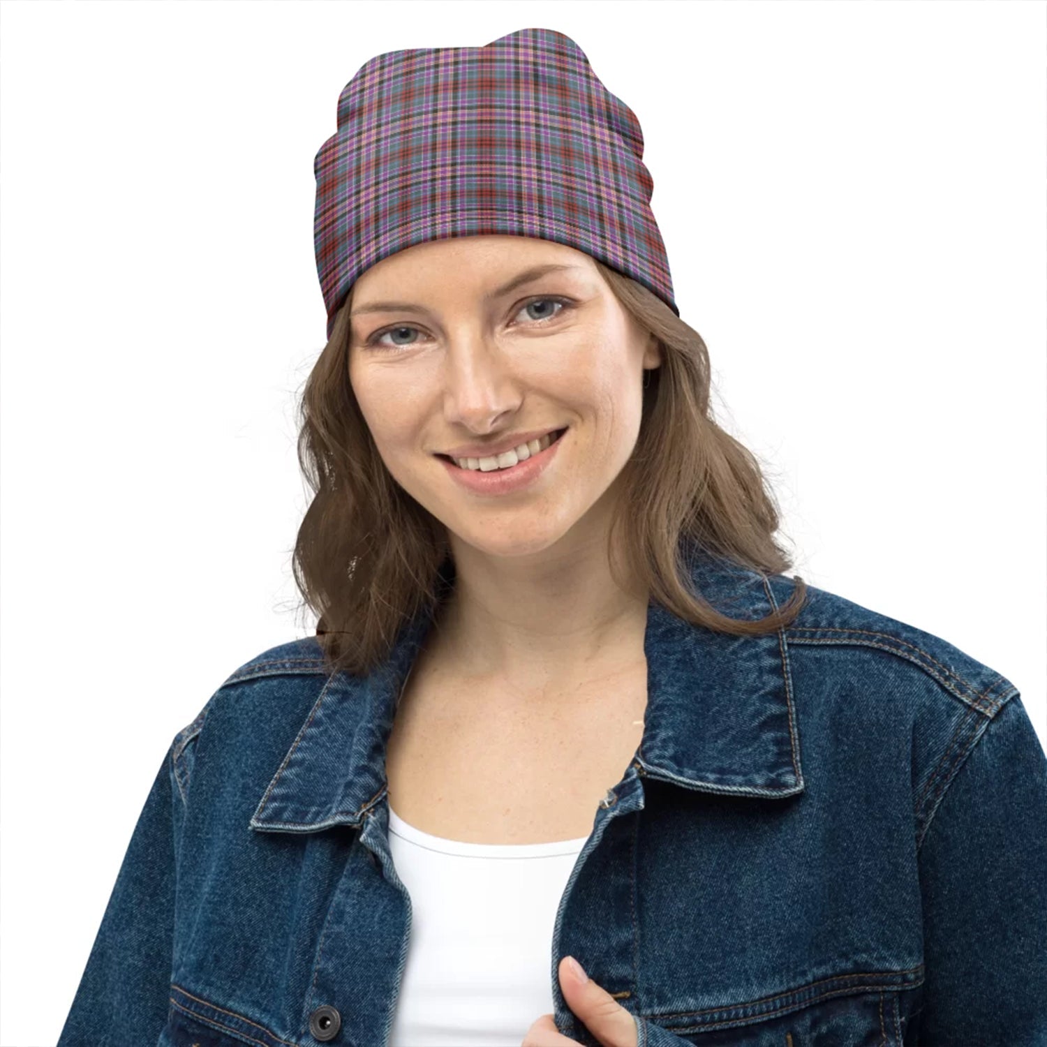 Huntly Old (Gordon Red (Telfer Dunbar)) Weathered Tartan Beanie ...