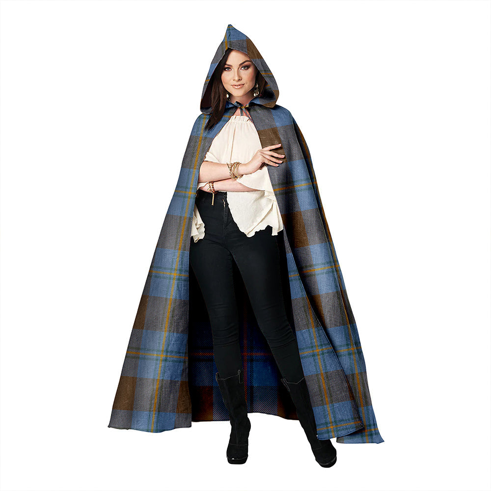 Irvine of Bonshaw Weathered Clan Badge Tartan Hooded Cloak ...