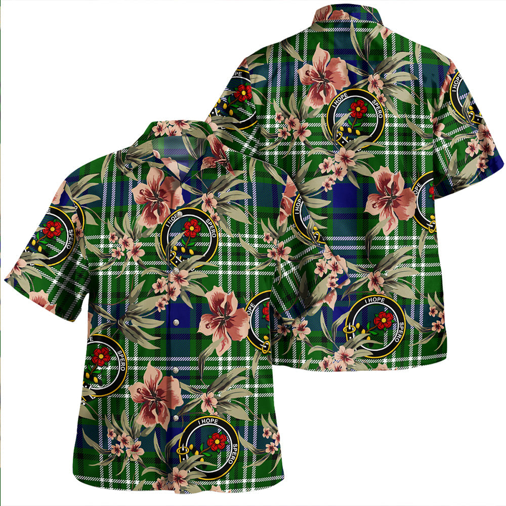 Learmonth Clan Badge Tartan Aloha Hawaiian Shirt Tropical Old Style ...
