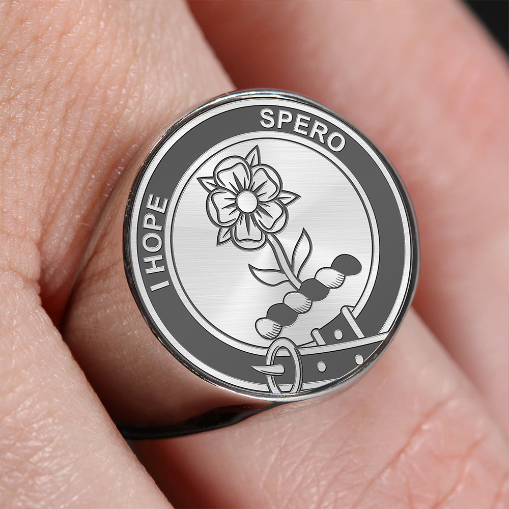 Learmonth Clan Badge Engraved Signet Ring | Celticprime.com – celticprime