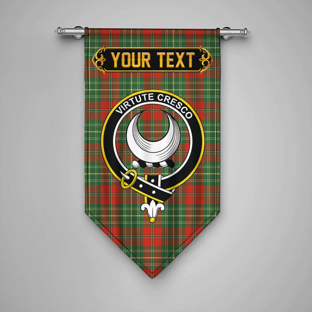 Leask Ancient Clan Badge Tartan Gonfalon Personalize | Celticprime.com ...