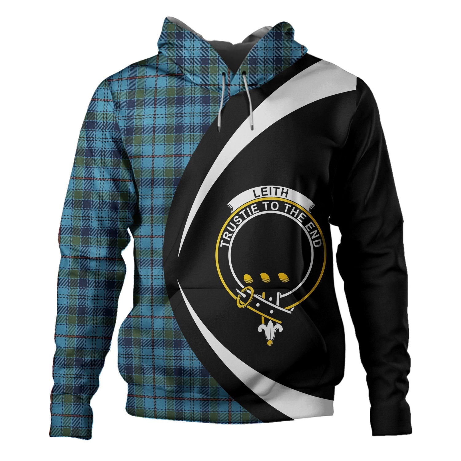 Leith District Modern Clan Badge Tartan Hoodie Circle Style ...