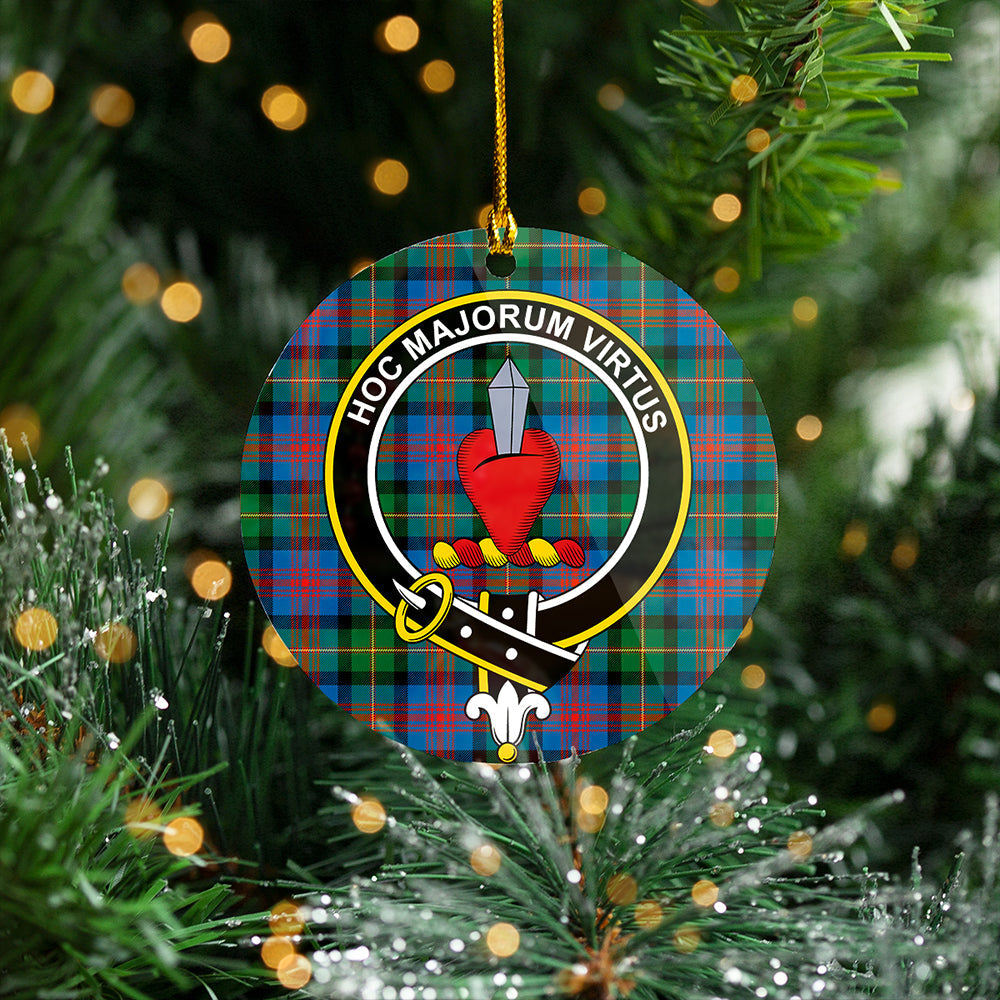 Logan Ancient Clan Badge Tartan Plastic Christmas Ornaments ...