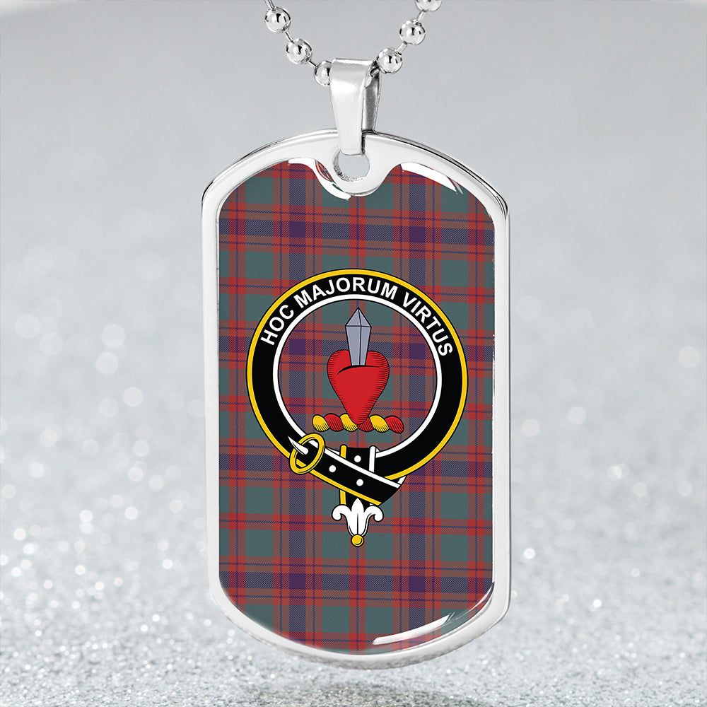 Logan Light Weathered Clan Badge Classic Tartan Dog Tag Necklace ...