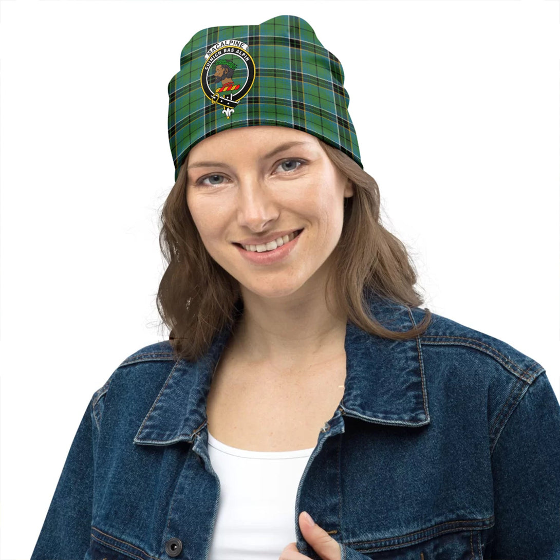 MacAlpine Ancient Clan Badge Tartan Beanie | Celticprime.com – celticprime