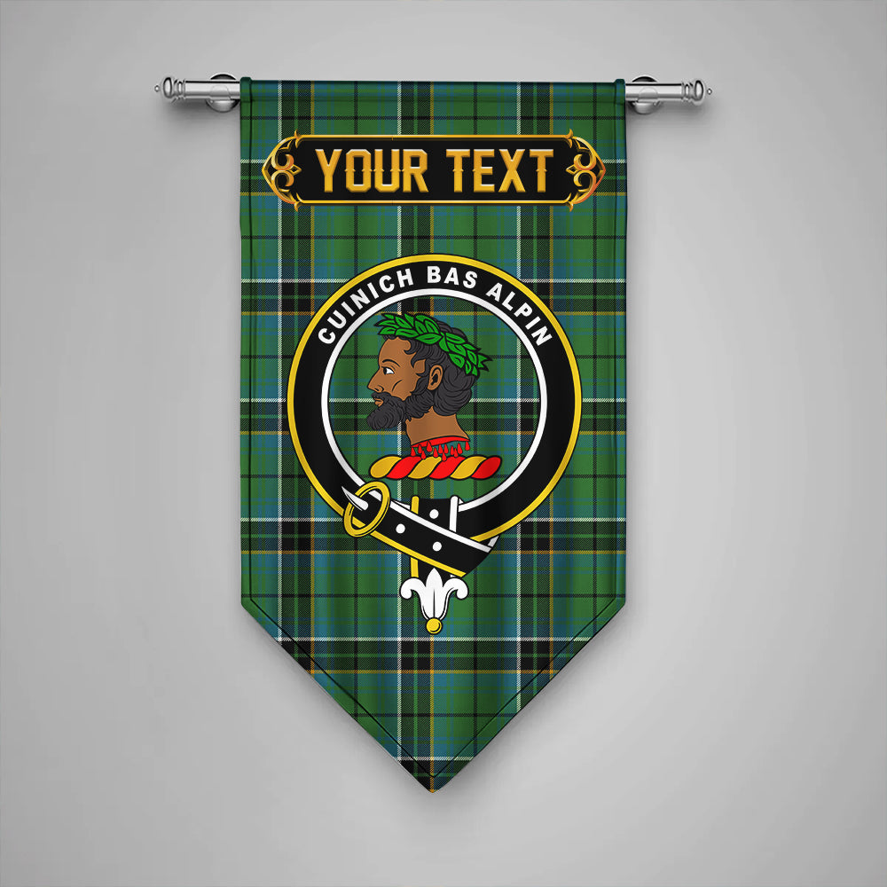 MacAlpine Ancient Clan Badge Tartan Gonfalon Personalize | Celticprime ...