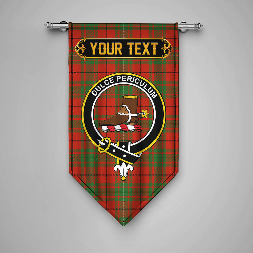 MacAulay Ancient Clan Badge Tartan Gonfalon Personalize | Celticprime ...
