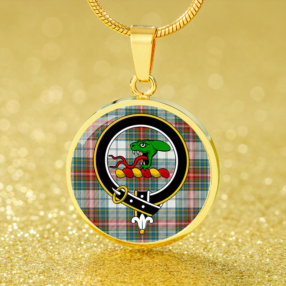 MacBeth Dress Ancient Clan Badge Tartan Classic Circle Necklace ...