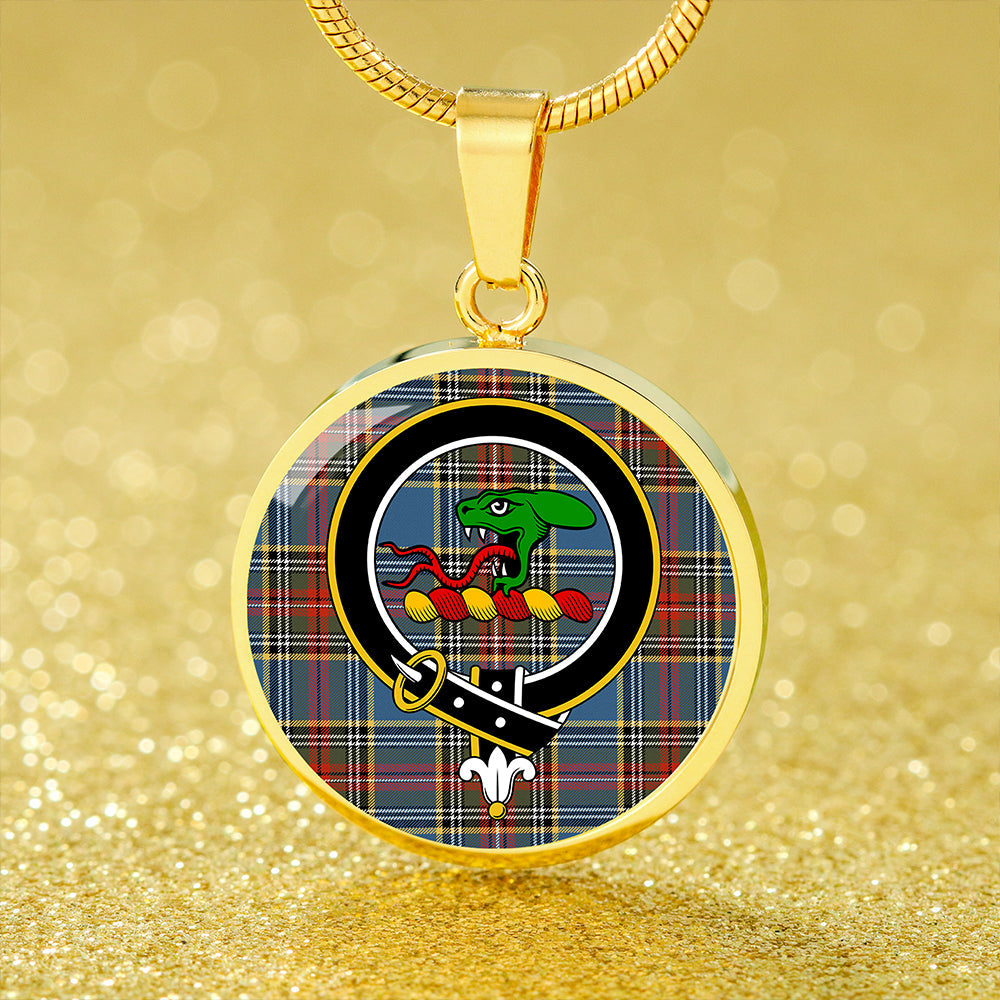 MacBeth # 2 Ancient Clan Badge Tartan Classic Circle Necklace ...