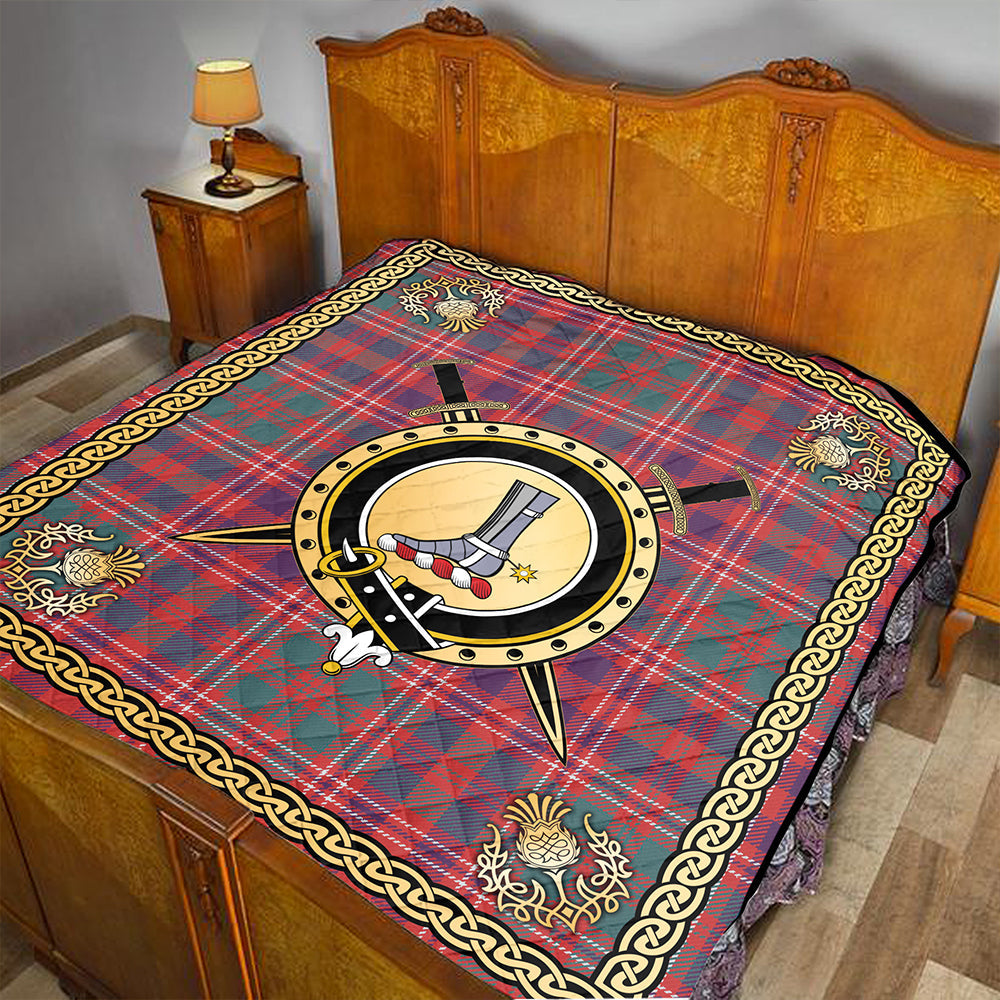 MacColl (MacCall) Weathered Clan Badge Tartan Premium Quilt Celtic ...