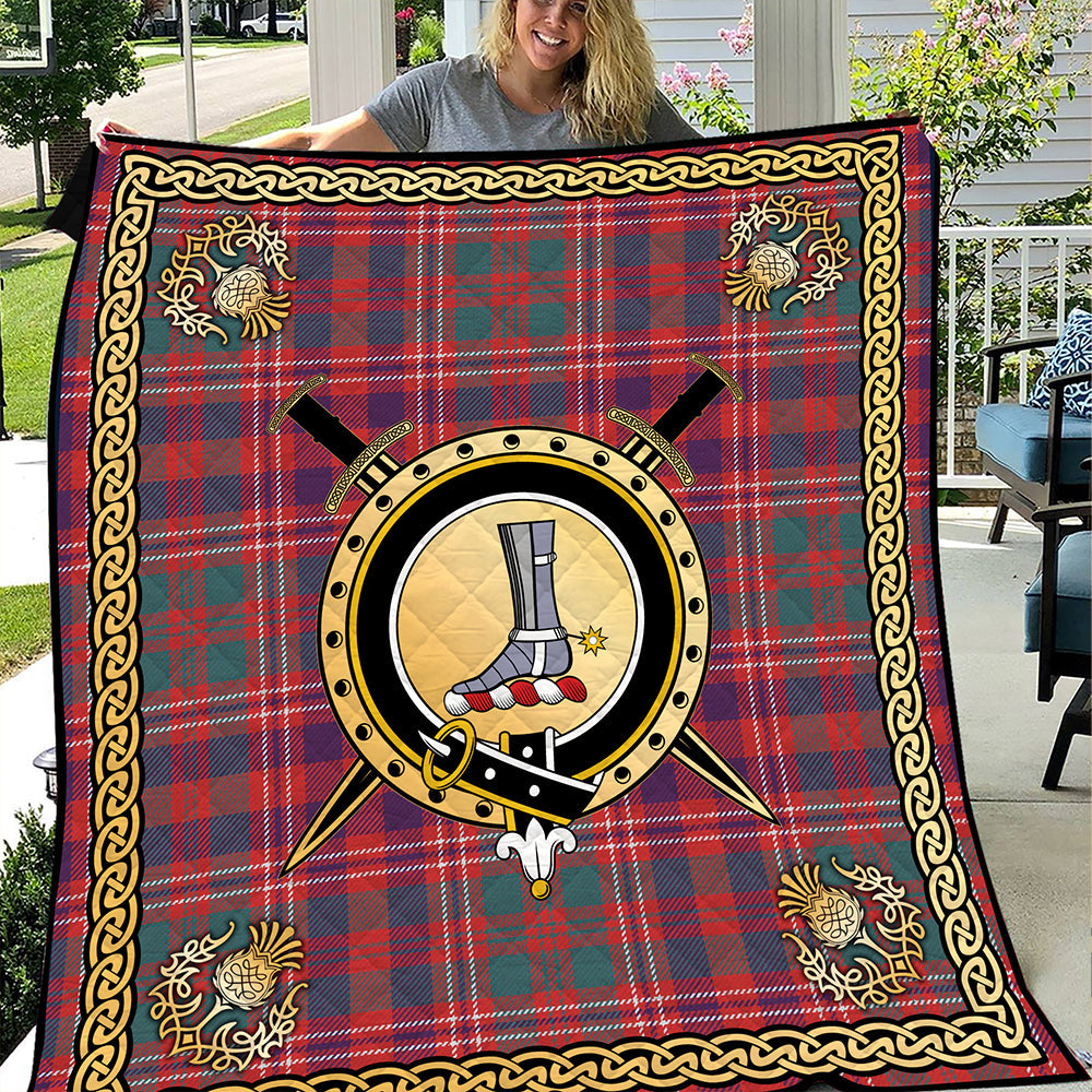 MacColl (MacCall) Weathered Clan Badge Tartan Premium Quilt Celtic ...