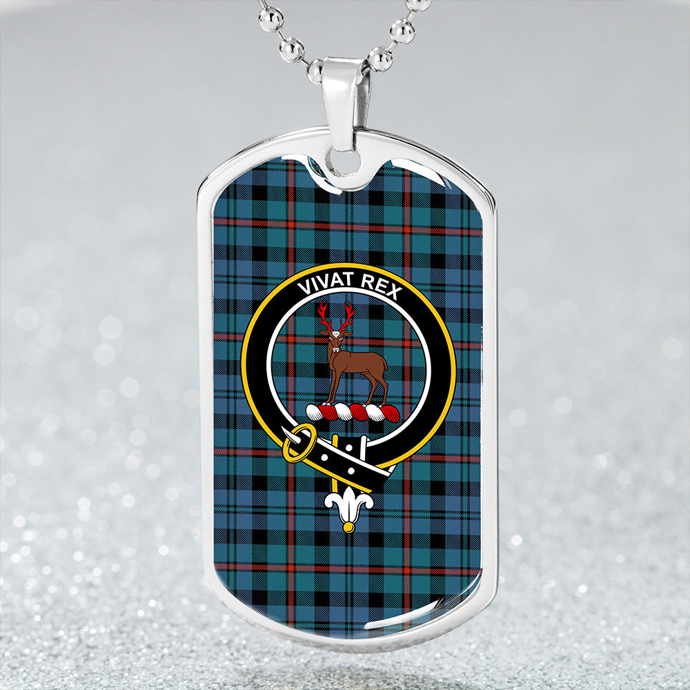 MacCorquodale Ancient Clan Badge Classic Tartan Dog Tag Necklace ...