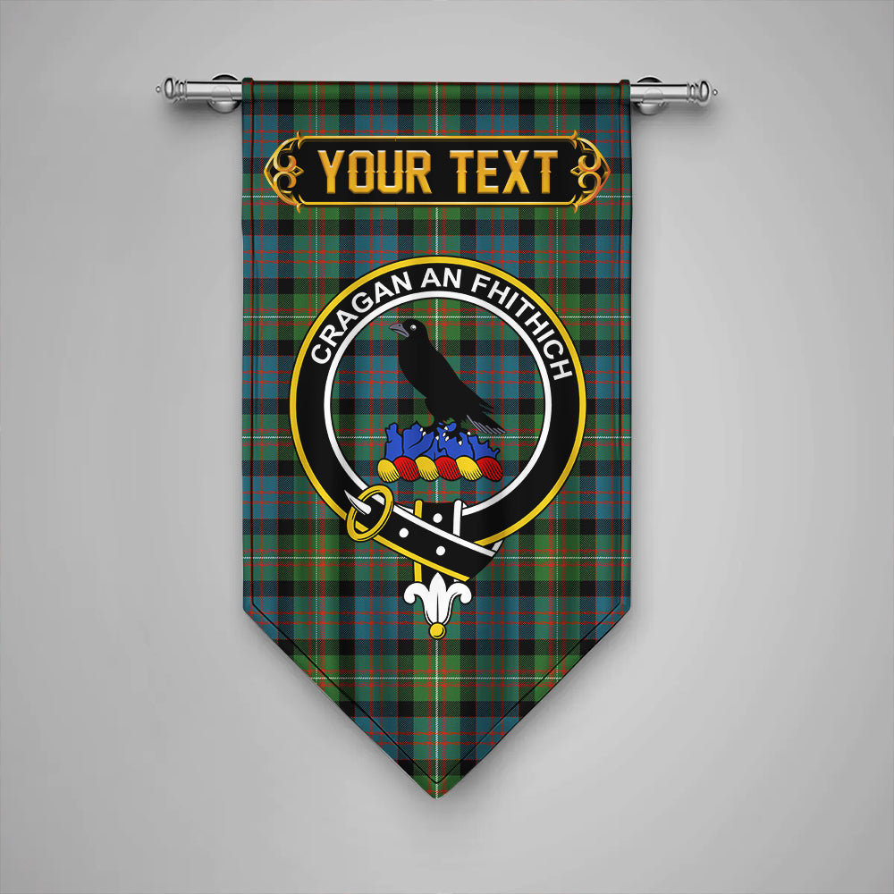 MacDonell of Glengarry Ancient Clan Badge Tartan Gonfalon Personalize ...