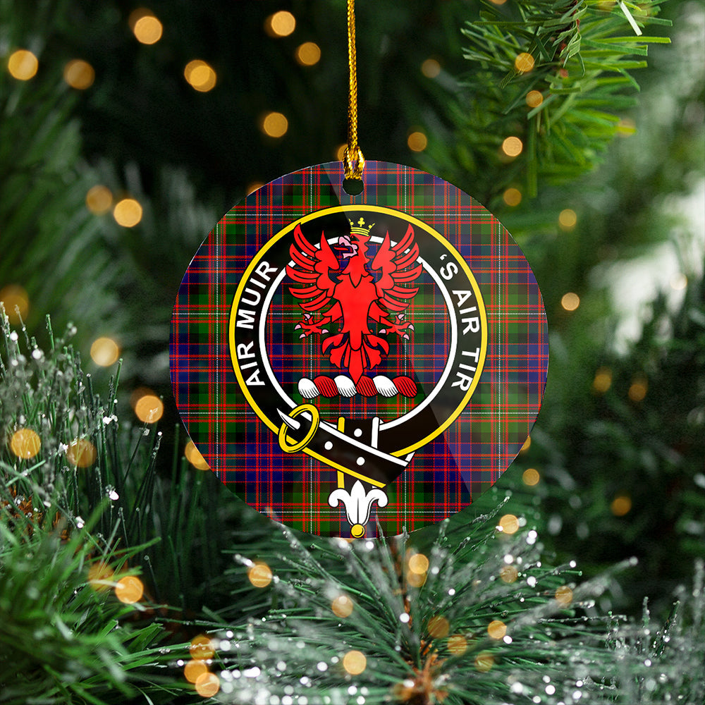 MacDonnell Clan Badge Tartan Plastic Christmas Ornaments | Celticprime ...