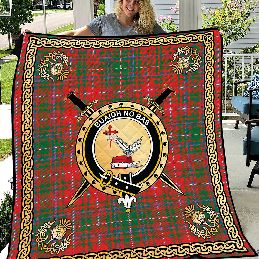 MacDougall Ancient Clan Badge Tartan Premium Quilt Celtic Shield ...