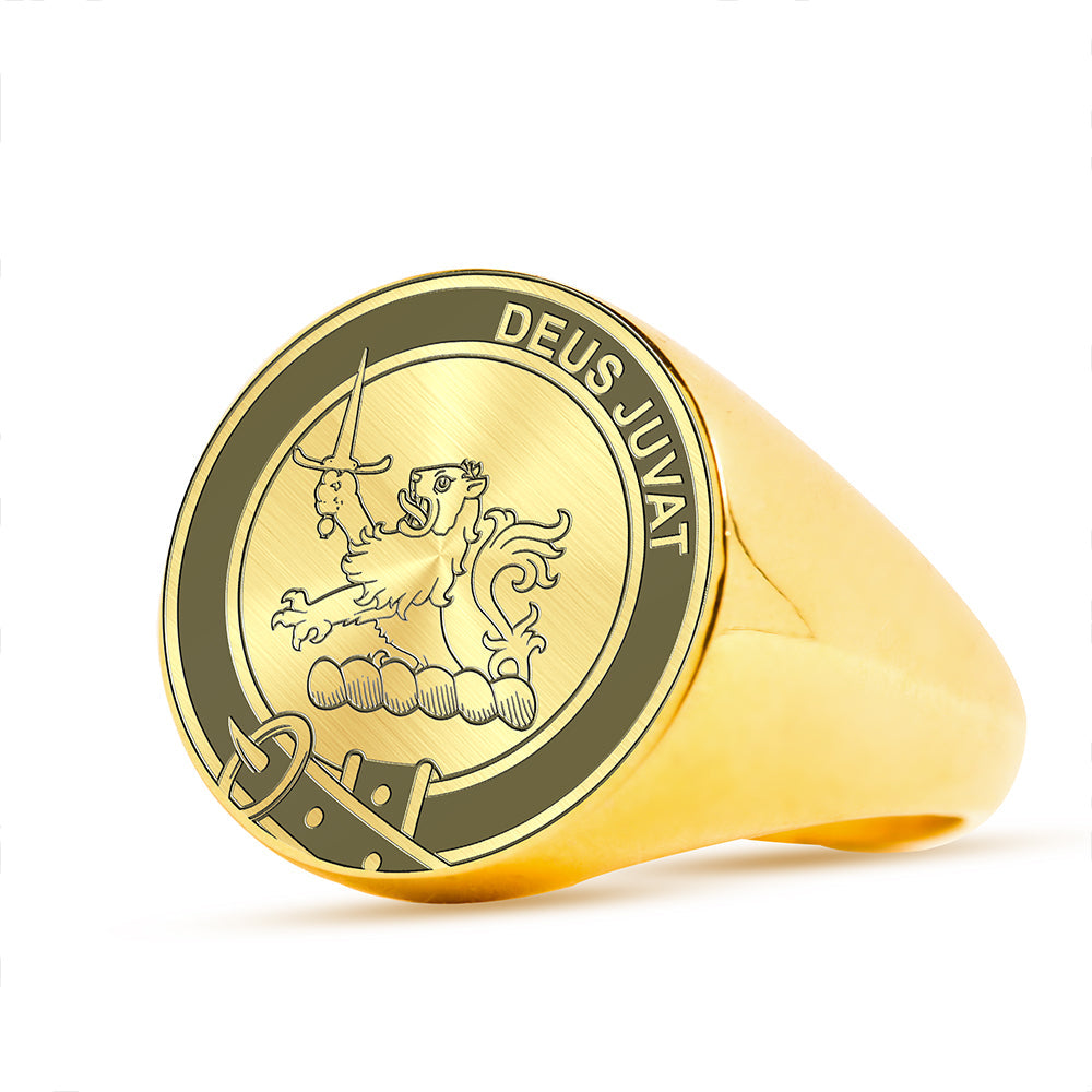 MacDuff Clan Badge Engraved Signet Ring | Celticprime.com – celticprime