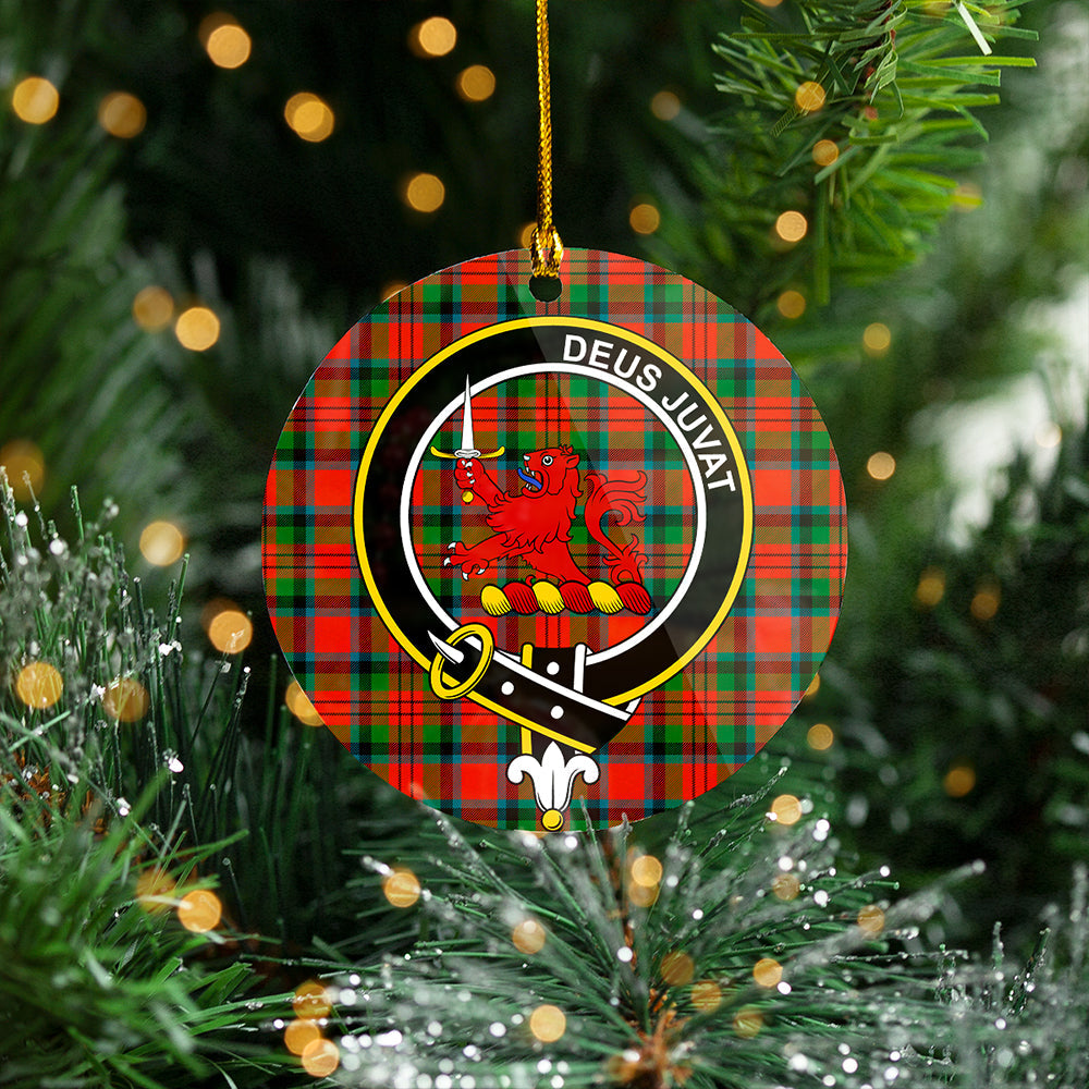 MacDuff Ancient Clan Badge Tartan Plastic Christmas Ornaments ...