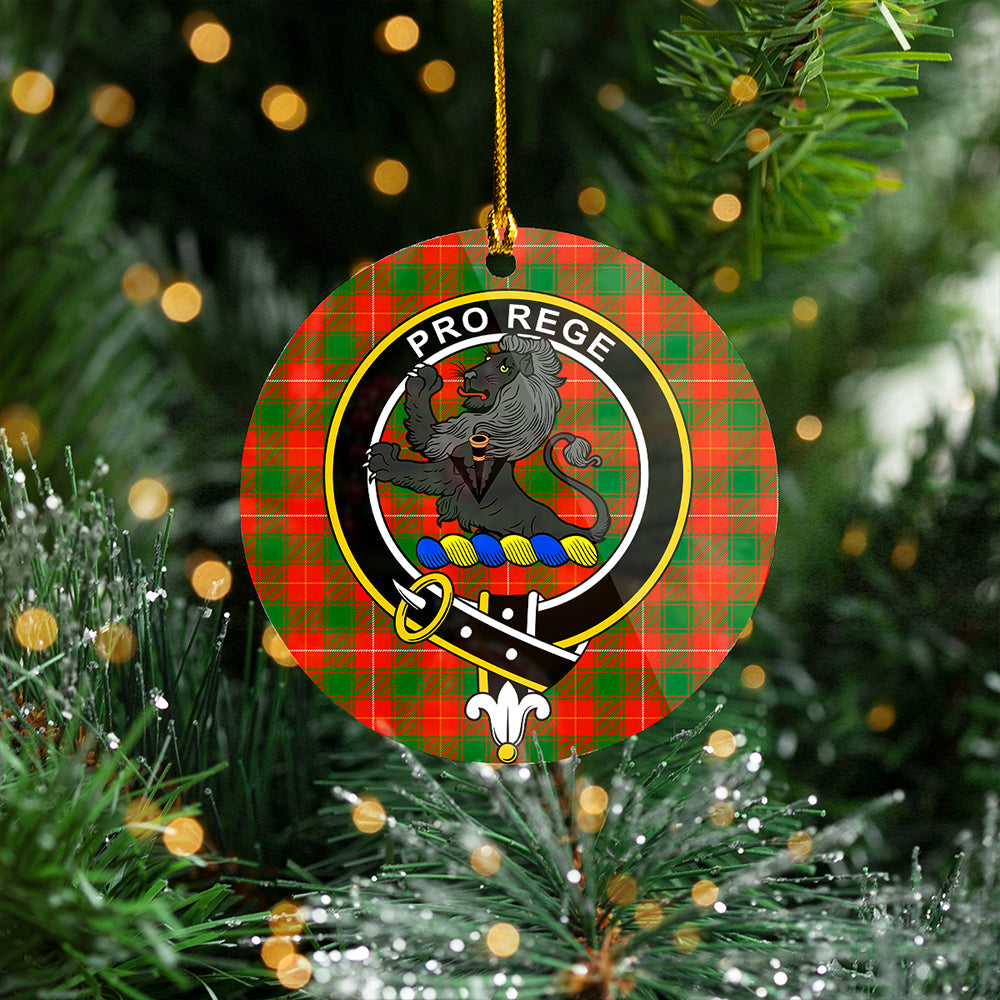 MacFie (MacPhee) Ancient Clan Badge Tartan Plastic Christmas Ornaments ...