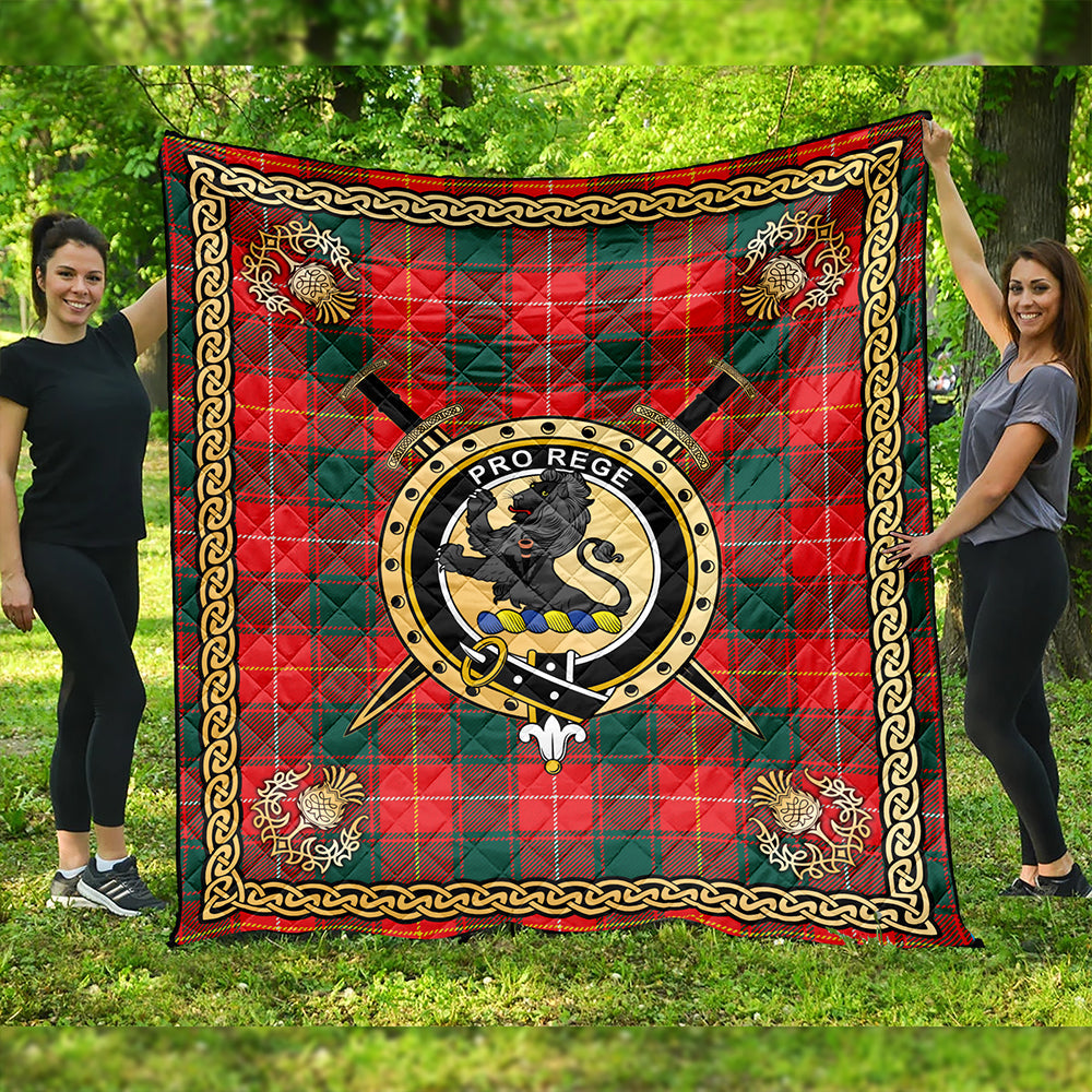 MacFie (MacPhee) Modern Clan Badge Tartan Premium Quilt Celtic Shield ...