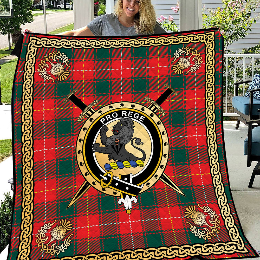 MacFie (MacPhee) Modern Clan Badge Tartan Premium Quilt Celtic Shield ...