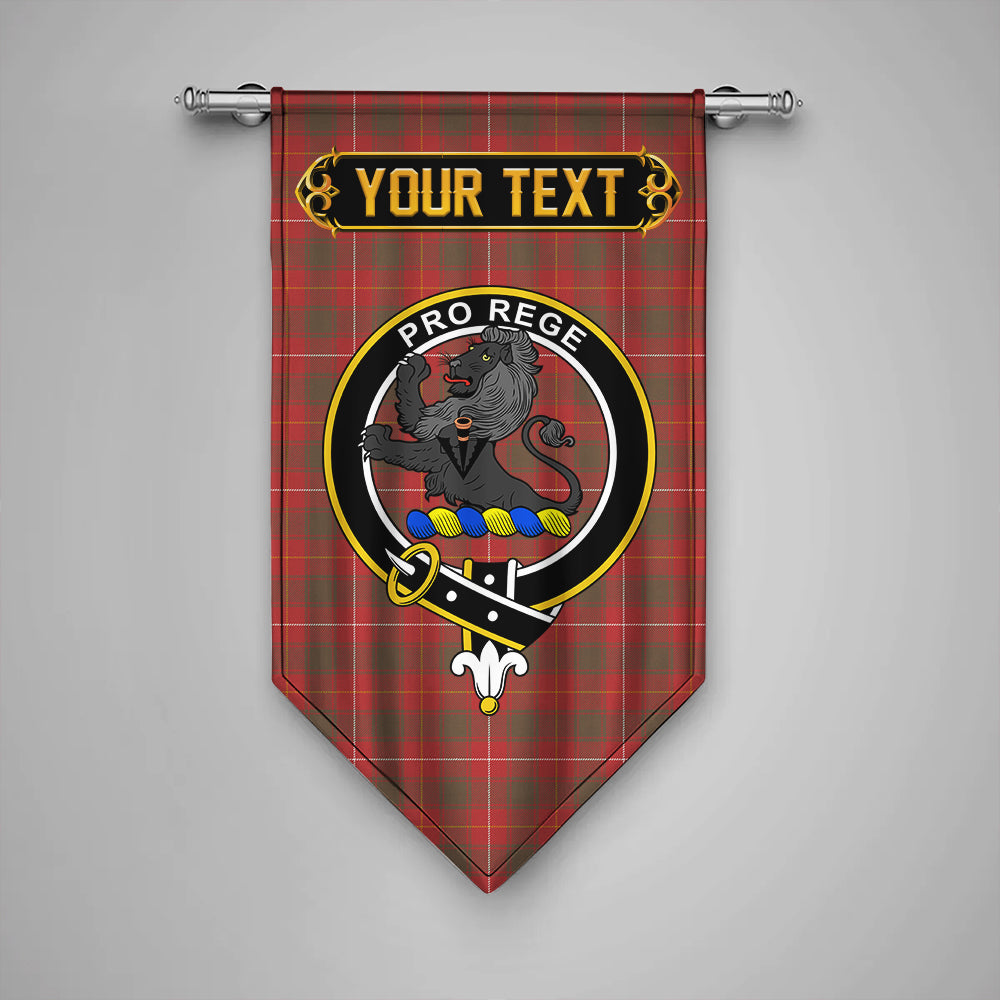 MacFie (MacPhee) Weathered Clan Badge Tartan Gonfalon Personalize ...