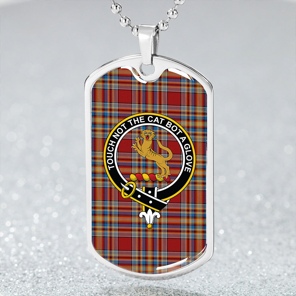 MacGlashan Breacan Glas Modern Clan Badge Classic Tartan Dog Tag ...