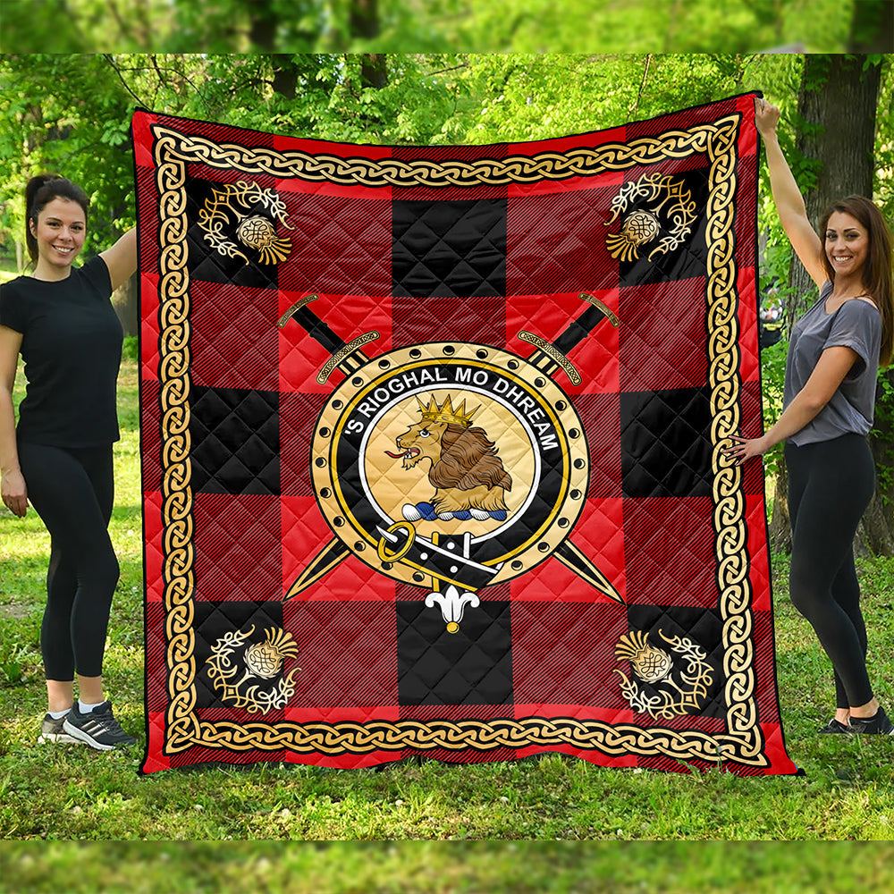 MacGregor Rob Roy (Gregor Red & Black) Modern Clan Badge Tartan Premium ...