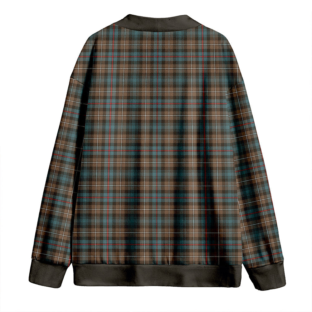MacKenzie Weathered Clan Badge Tartan V-neck Cardigan | Celticprime.com ...