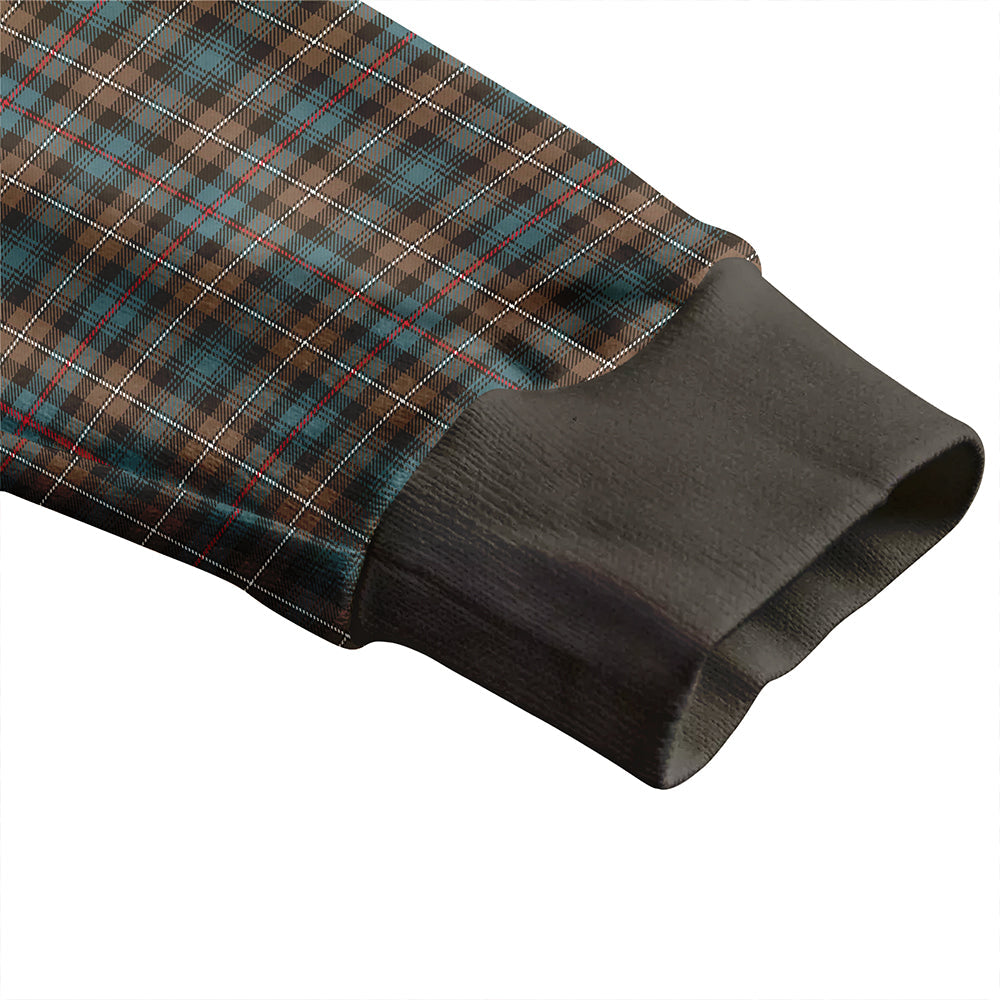 MacKenzie Weathered Clan Badge Tartan V-neck Cardigan | Celticprime.com ...