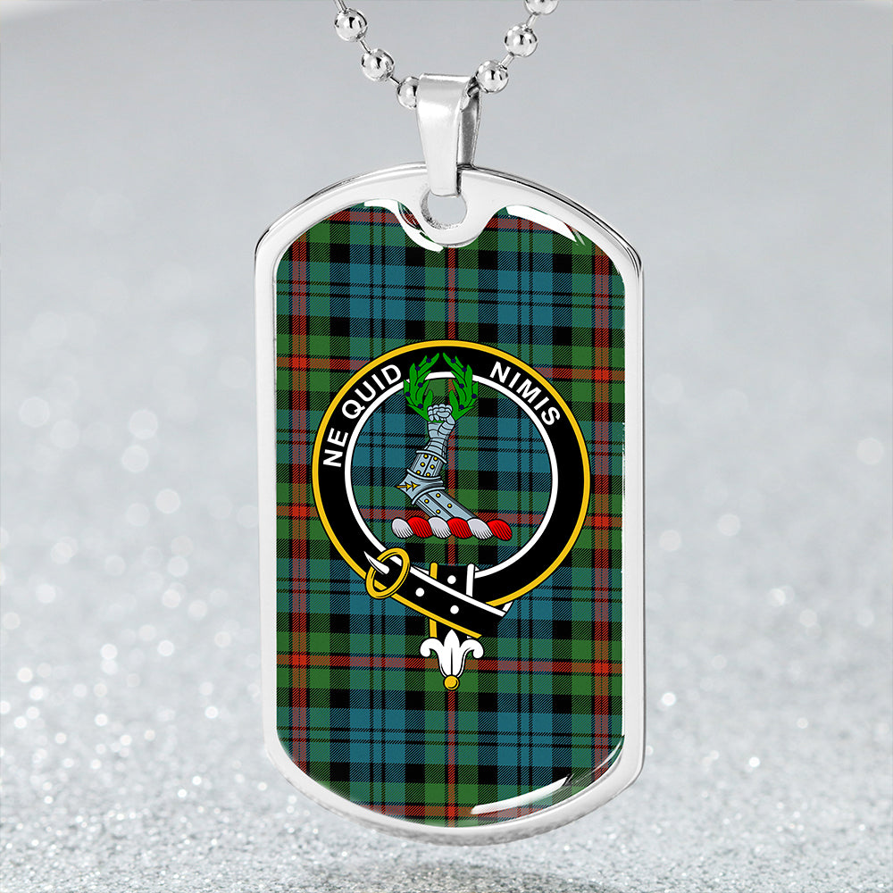 MacKinlay Ancient Clan Badge Classic Tartan Dog Tag Necklace ...