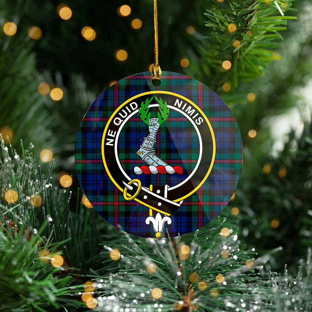MacKinlay Modern Clan Badge Tartan Plastic Christmas Ornaments ...